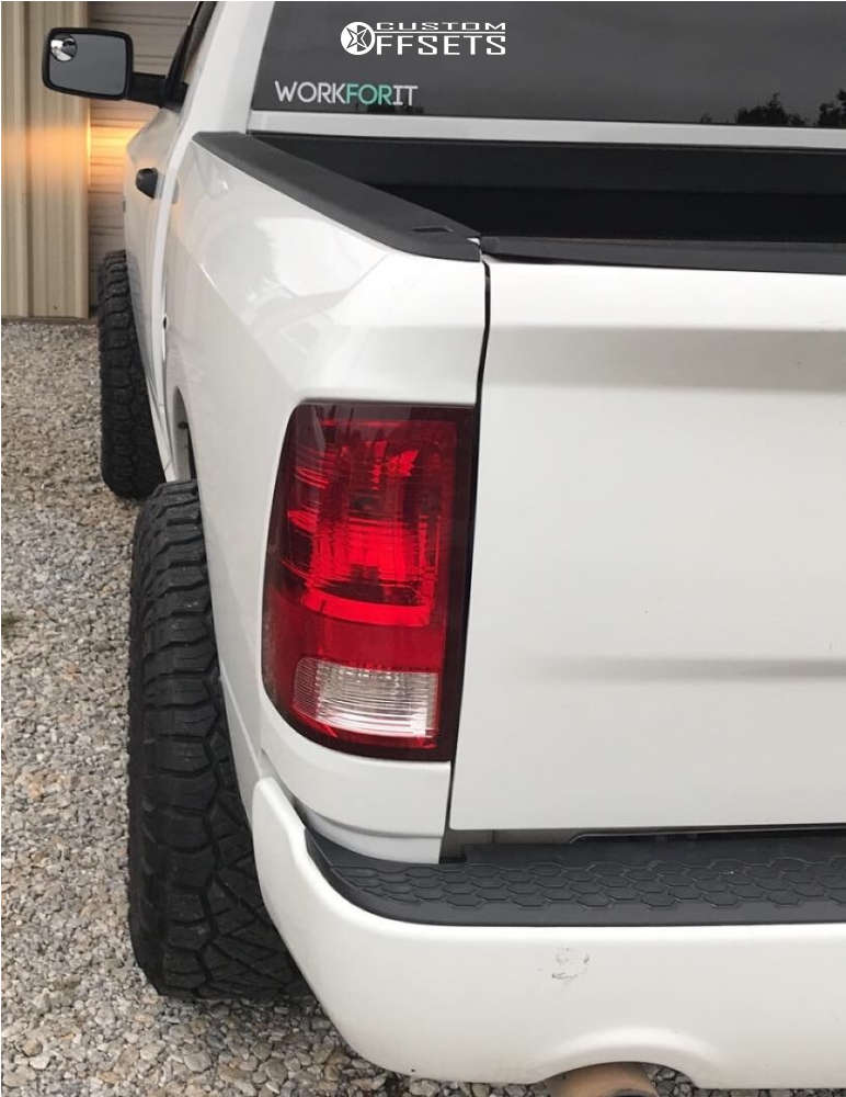 2012 Ram 1500 with 18x10 -24 Tuff T15 and 35/12.5R18 Nitto Ridge ...