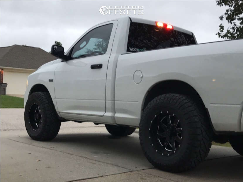 2012 Ram 1500 with 18x10 -24 Tuff T15 and 35/12.5R18 Nitto Ridge ...