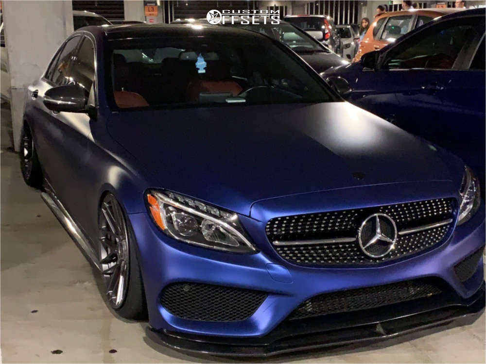 2015 Mercedes-Benz C300 with 19x10 35 Rotiform Rse and 225/35R19 ...