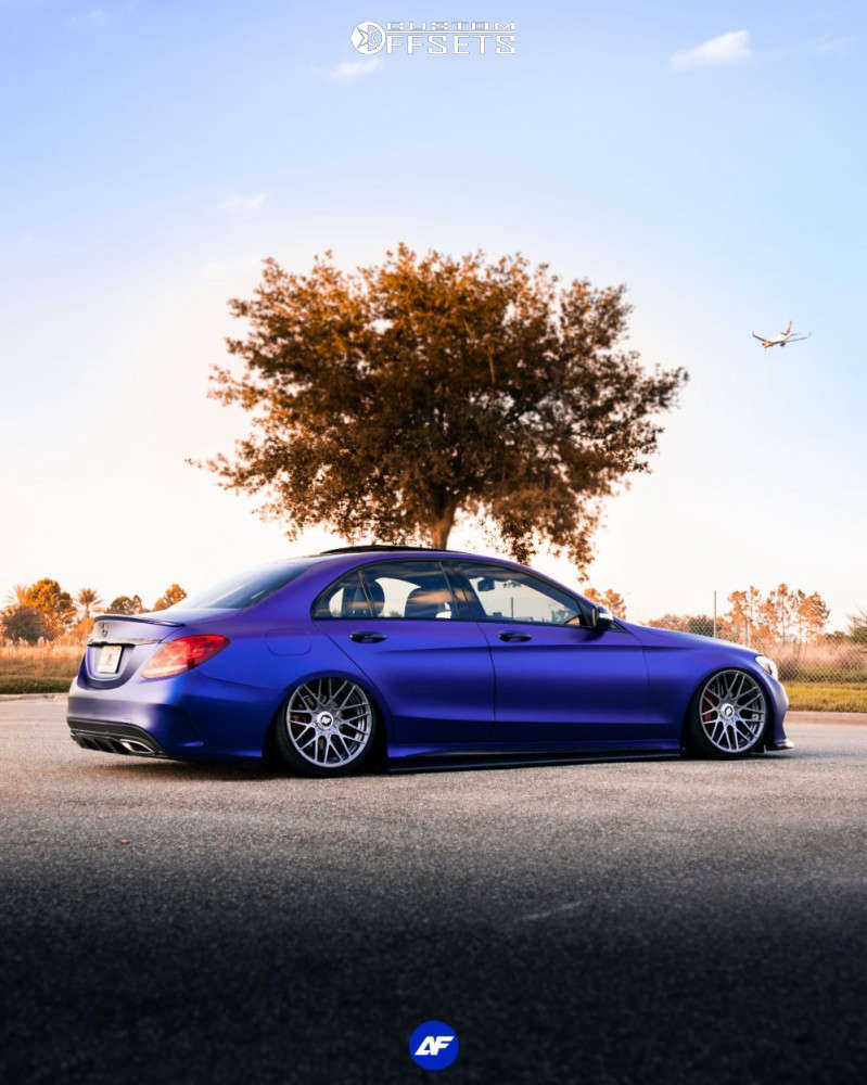 2015 Mercedes-Benz C300 with 19x10 35 Rotiform Rse and 225/35R19 ...