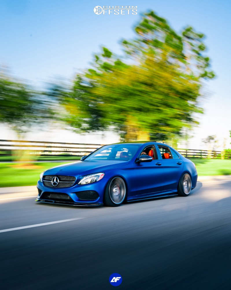 2015 Mercedes-Benz C300 with 19x10 35 Rotiform Rse and 225/35R19 ...