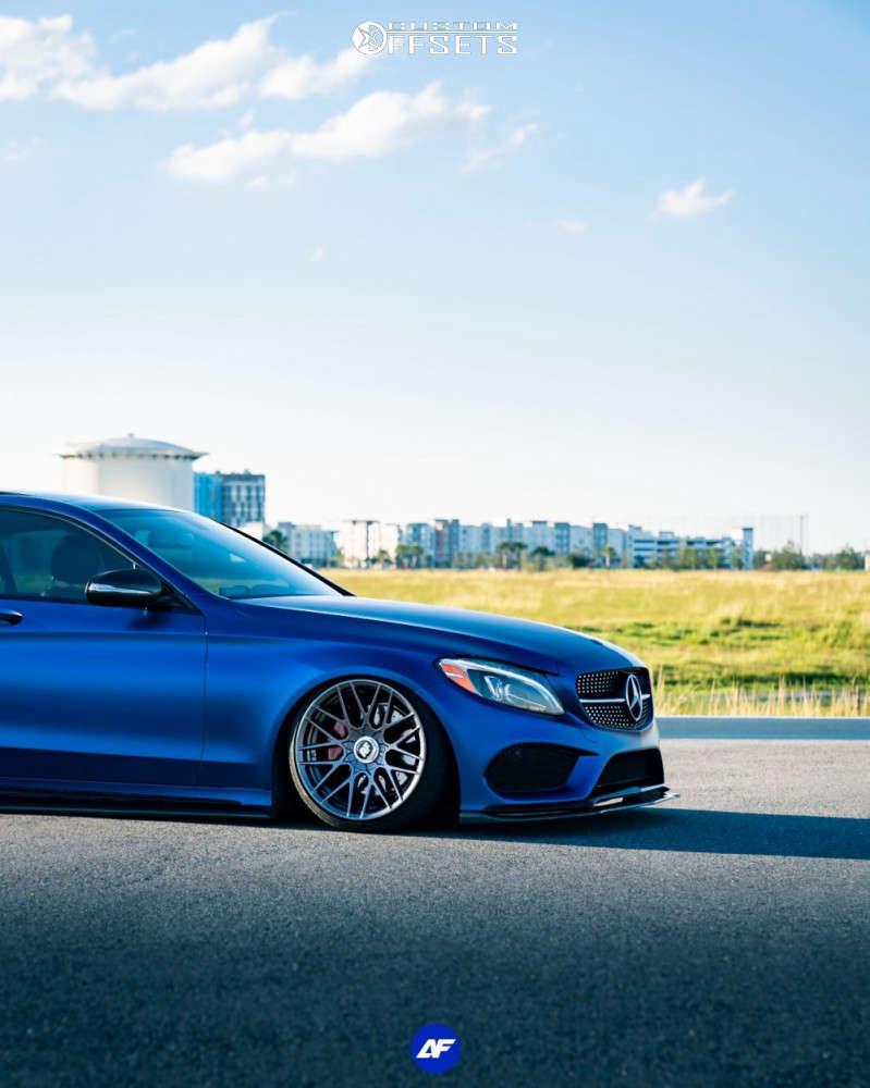 2015 Mercedes-Benz C300 with 19x10 35 Rotiform Rse and 225/35R19 ...