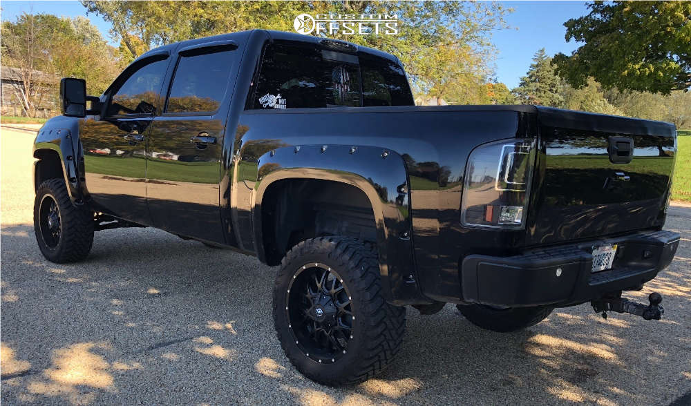 2011 Chevrolet Silverado 1500 with 20x9 18 Dropstars 645b and 33/12 ...