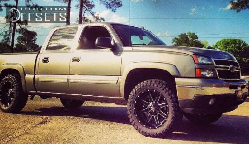 2006 Chevrolet Silverado 1500 with 20x10 -12 Fuel Maverick and 33/12 ...