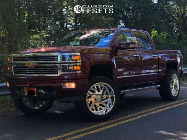 2015 Chevrolet Silverado 1500 with 24x12 -40 American Force Rook Ss and ...