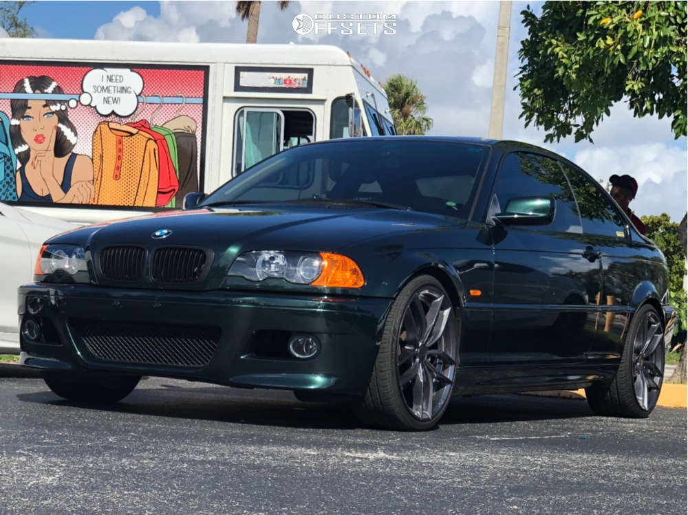 2003 BMW 325Ci with 19x8.5 35 Niche Vosso and 225/35R19 Lexani and ...