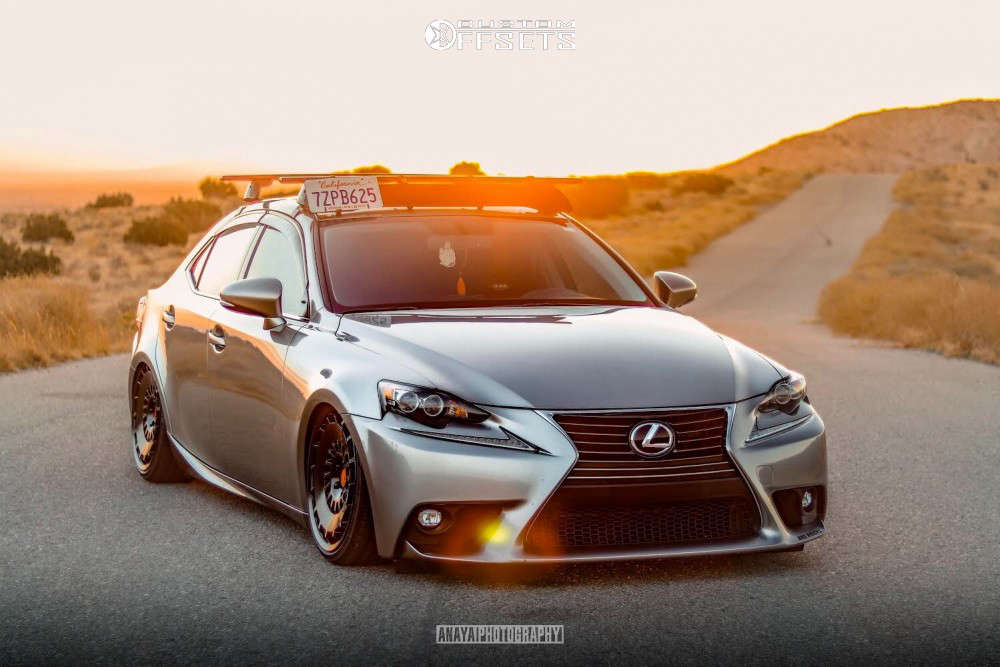 2015 Lexus IS250 with 19x8.5 45 Rotiform Ccv and 225/35R19 Lionhart Lh ...