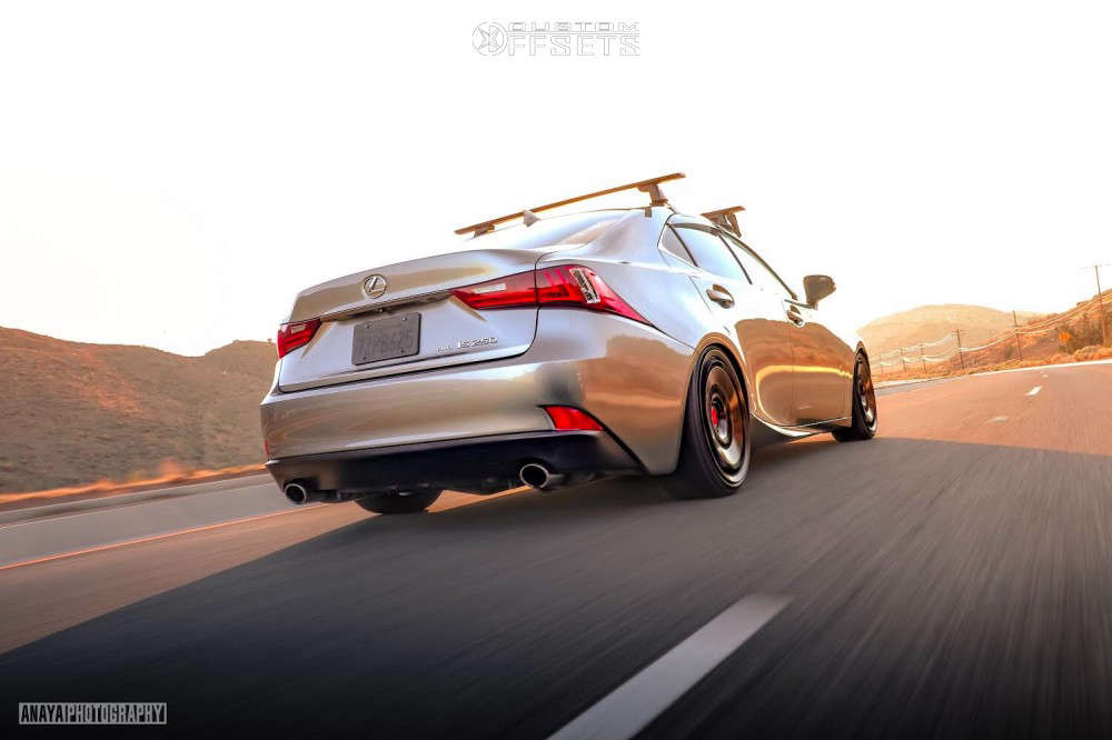 2015 Lexus IS250 with 19x8.5 45 Rotiform Ccv and 225/35R19 Lionhart Lh ...