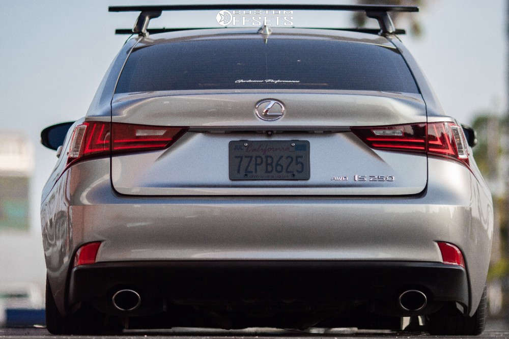 2015 Lexus IS250 with 19x8.5 45 Rotiform Ccv and 225/35R19 Lionhart Lh ...
