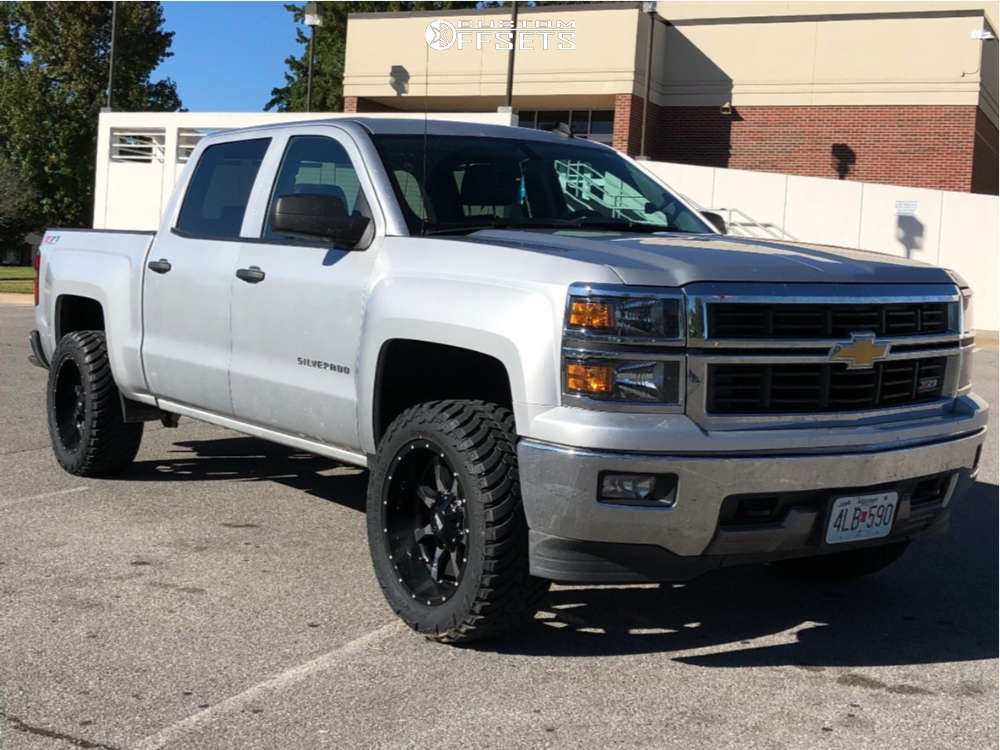 2014 Chevrolet Silverado 1500 with 20x10 -25 Moto Metal Mo970 and 285 ...