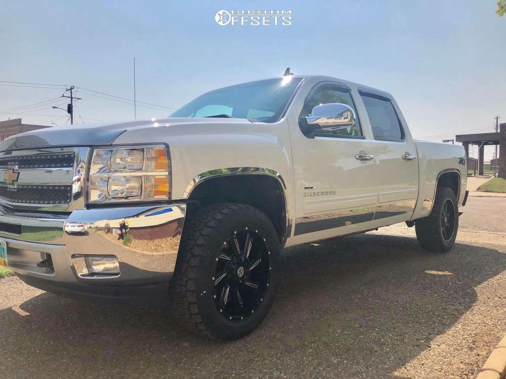 2012 Chevrolet Silverado 1500 with 20x10 -19 Scorpion Sc25 and 265 ...