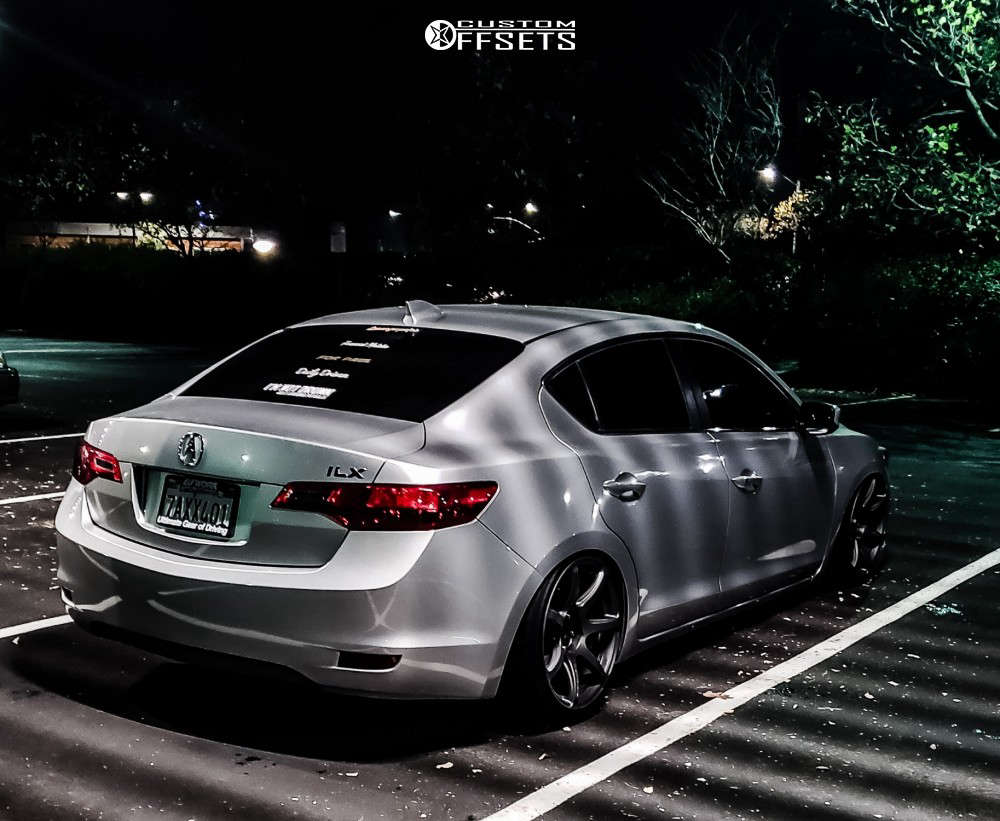 2013 Acura ILX with 18x9.5 22 Work Emotion and 225/35R18 Federal 595 Rs ...