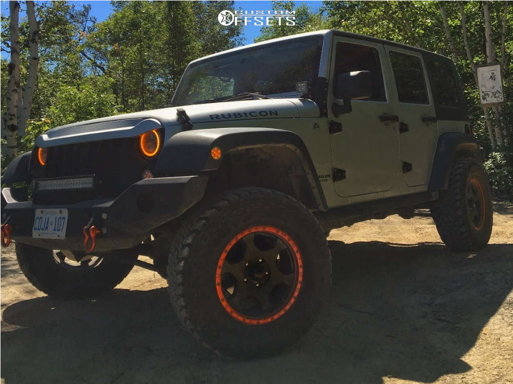 2008 Jeep Wrangler with 17x8 10 Ultra Rogue 175 and 295/70R17 Toyo ...
