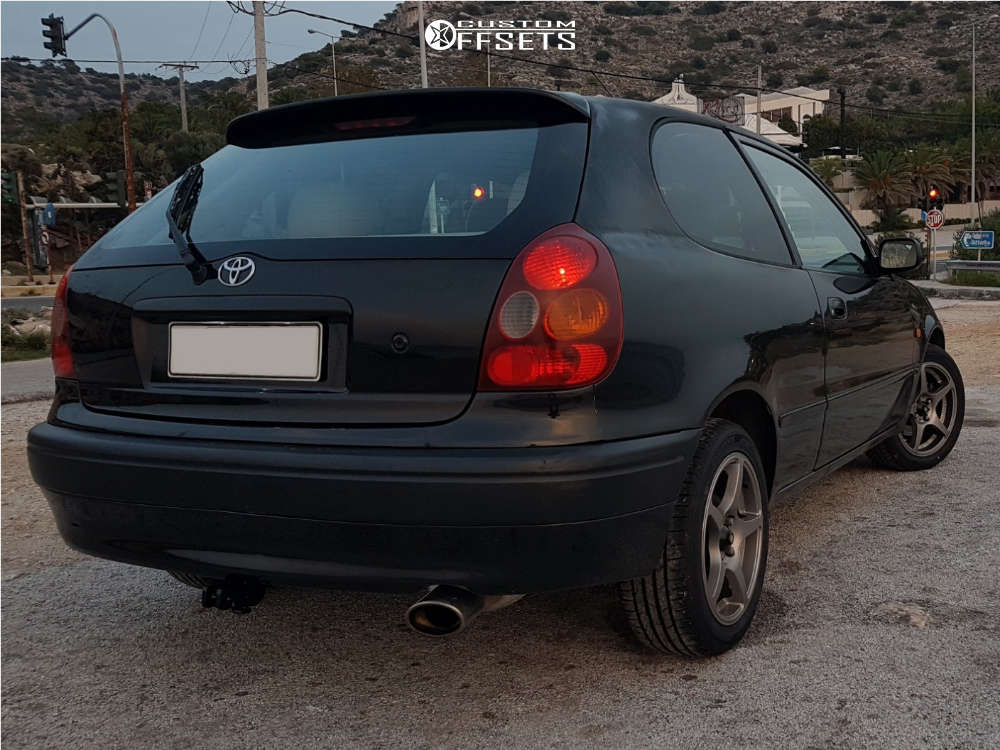 1998 Toyota Corolla with 15x7 38 BSA Racing and 195/50R15 Hankook ...