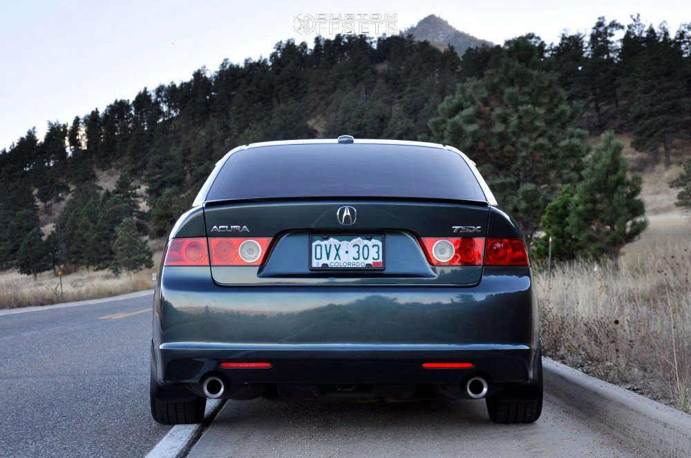 2006 Acura TSX with 18x7.5 38 Enkei J10 and 225/40R18 Firestone ...