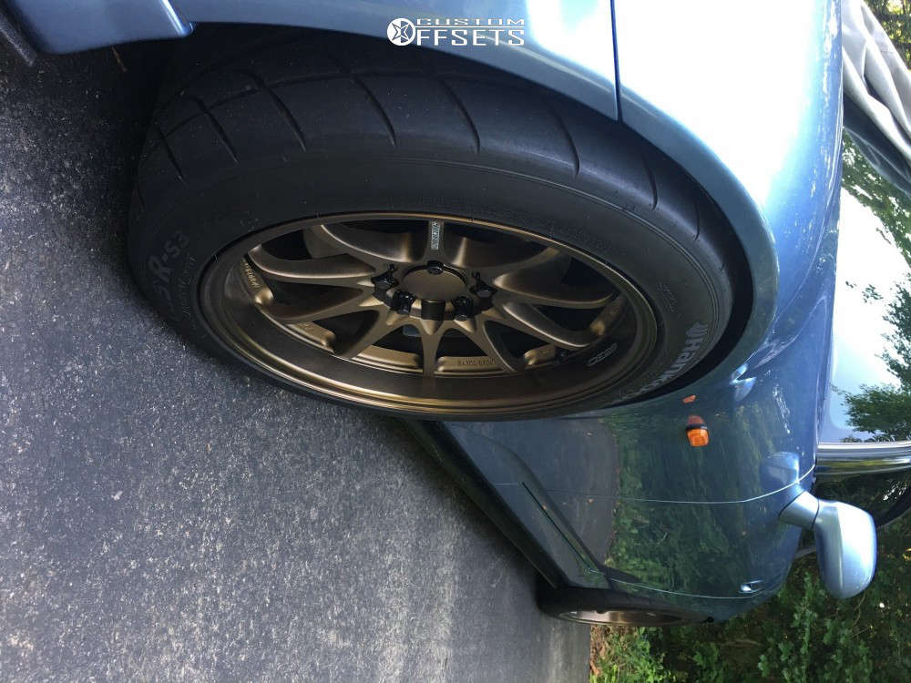 2003 Honda S2000 with 17x10 45 Volk Ce28n and 255/40R17 Hankook Ventus ...
