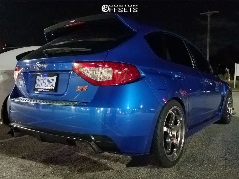 2012 Subaru WRX STI with 18x9.5 35 Carbyne Sprint and 265/35R18 Federal ...