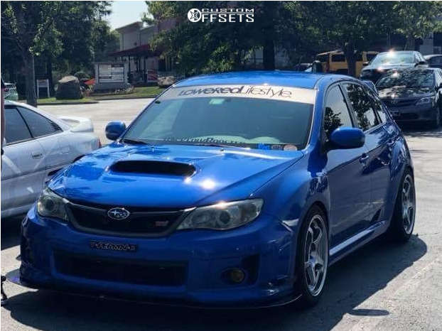 2012 Subaru WRX STI with 18x9.5 35 Carbyne Sprint and 265/35R18 Federal ...