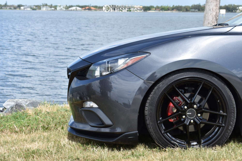 2016 Mazda 3 Wheel Offset Tucked Coilovers | 504025 | Custom Offsets