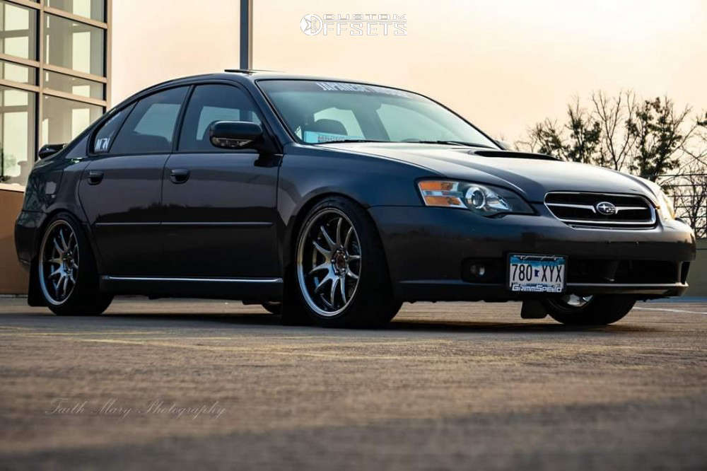 2007 Subaru Legacy with 18x9.5 35 Aodhan DS02 and 235/40R18 Milestar ...