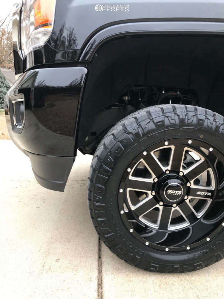 2016 GMC Sierra 2500 HD with 20x10 -25 Sota AWOL and 33/12.5R20 Nitto Ridge Grappler and ...