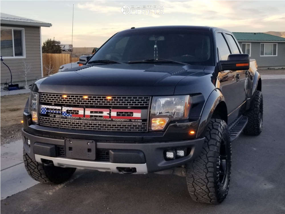 2012 Ford Raptor with 18x9 -12 Fuel Coupler and 35/12.5R18 Nitto Ridge ...