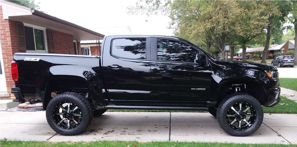 2018 Chevrolet Colorado with 20x9 Moto Metal Mo970 and 305/55R20 Falken ...