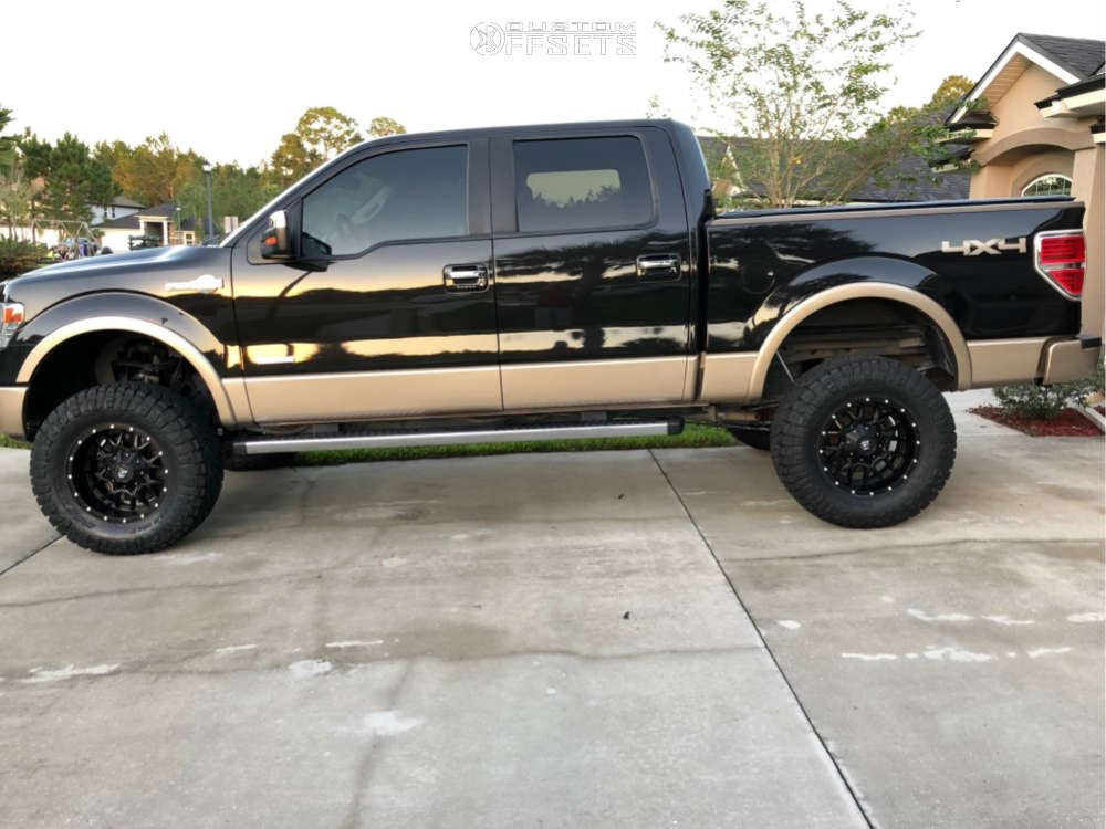 2014 Ford F-150 with 18x9 -12 Dropstars 645b and 35/12.5R18 Nitto Ridge ...