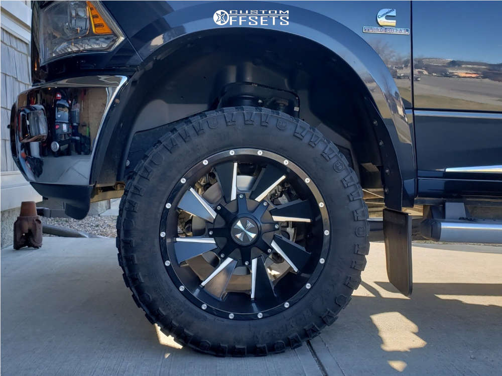 2017 Ram 3500 with 20x10 -19 Cali Offroad Distorted and 305/55R20 ...