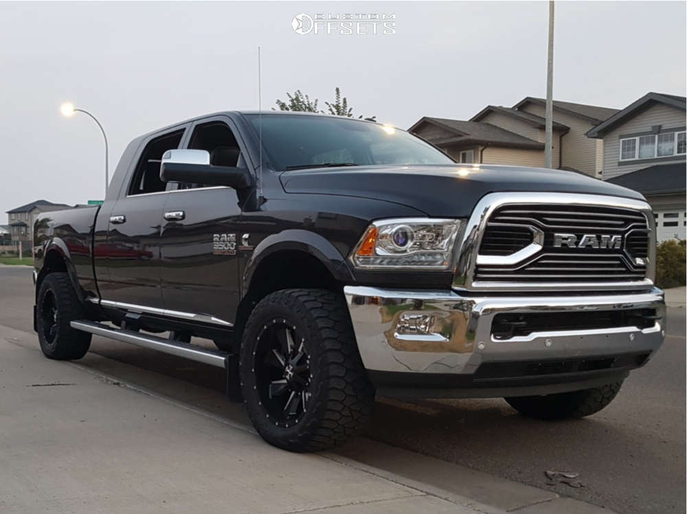2017 Ram 3500 with 20x10 -19 Cali Offroad Distorted and 305/55R20 ...