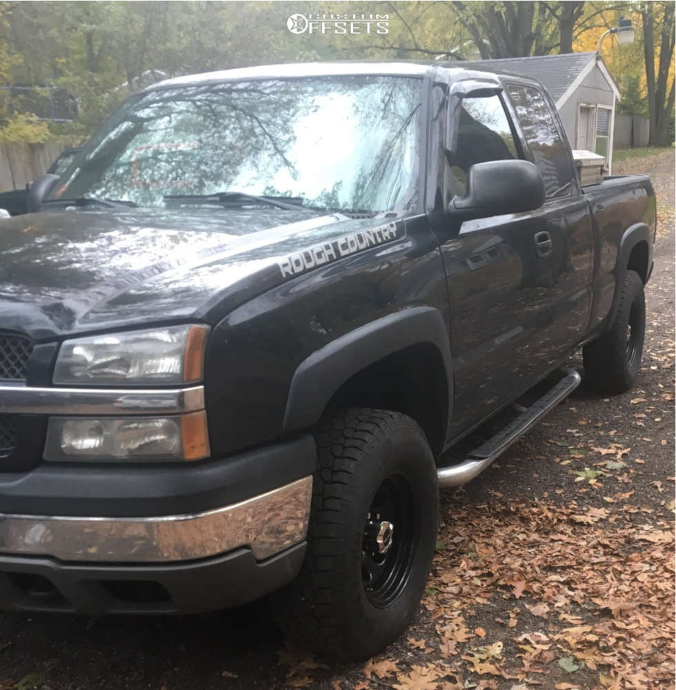 2004 Chevrolet Silverado 1500 with 16x8 -12 Vision Soft 8 and 265/75R16 ...