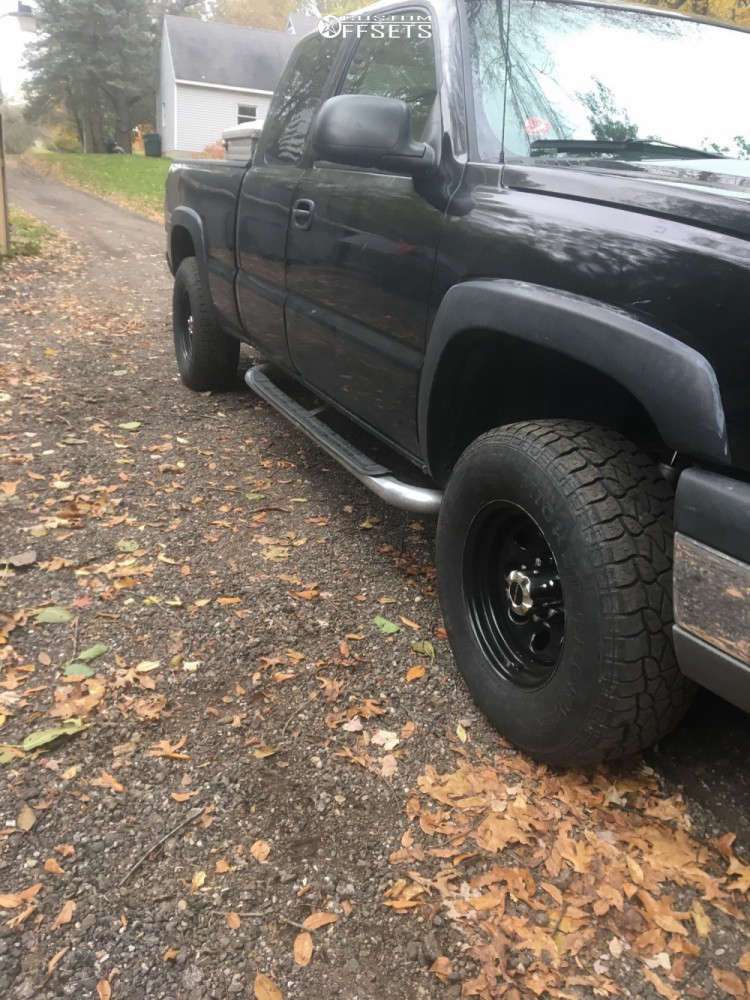 2004 Chevrolet Silverado 1500 with 16x8 -12 Vision Soft 8 and 265/75R16 ...