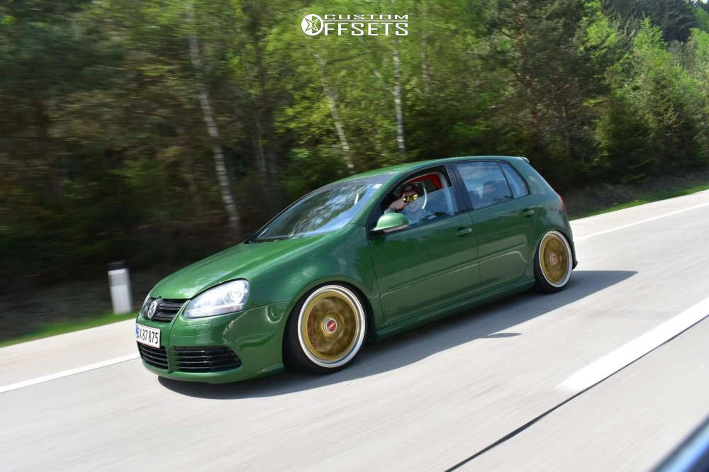 2008 Volkswagen R32 with 19x8.5 45 Rotiform Lsr and 215/35R19 Sunny and ...