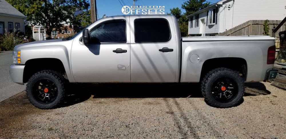 2010 Chevrolet Silverado 1500 with 20x10 -25 Vision Bomb and 33/12.5R20 ...