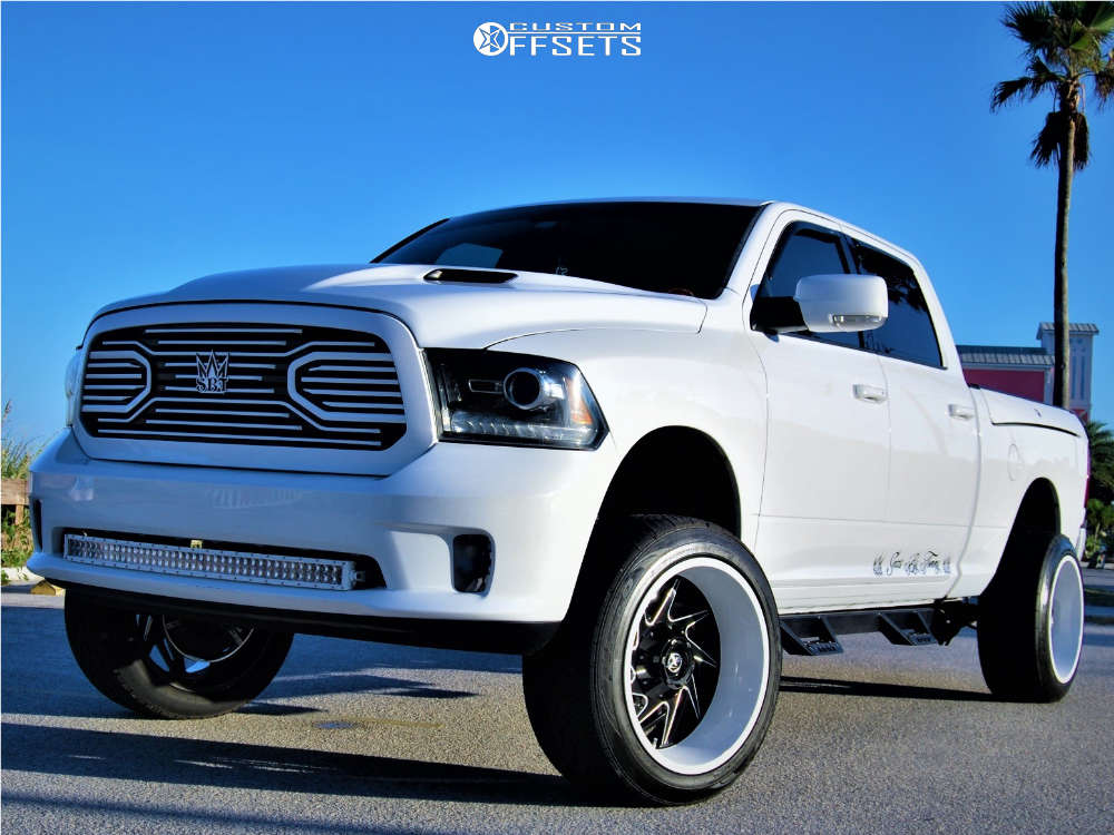 2013 Ram 1500 with 22x12 -44 XF Offroad Xf-203 and 305/45R22 Nitto ...