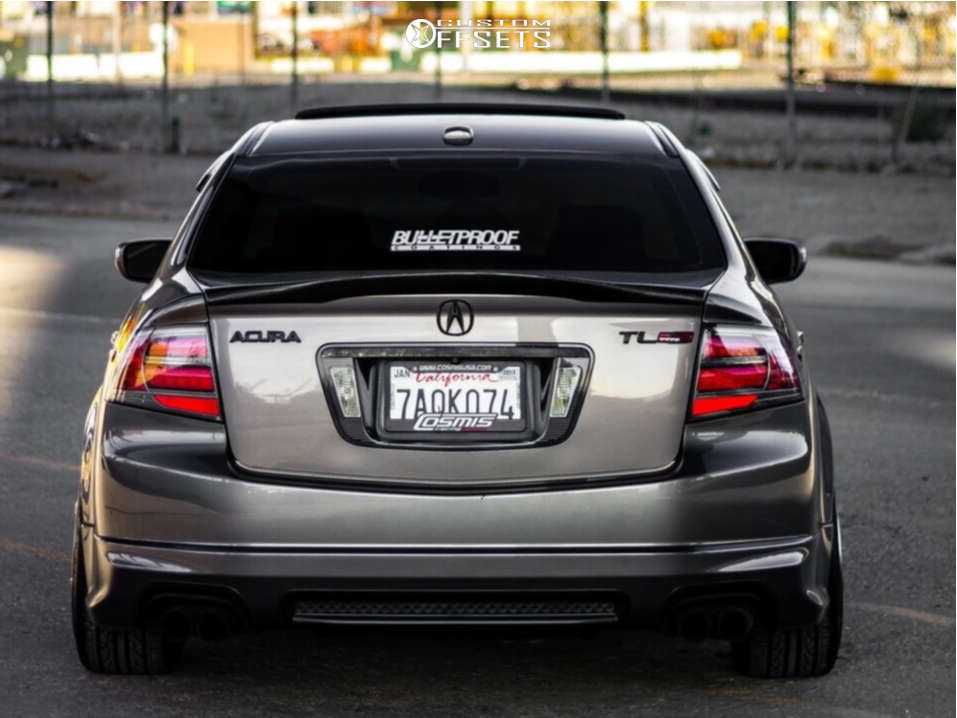 2008 Acura TL with 18x9 25 Cosmis Racing Mr7 and 225/40R18 Hankook ...