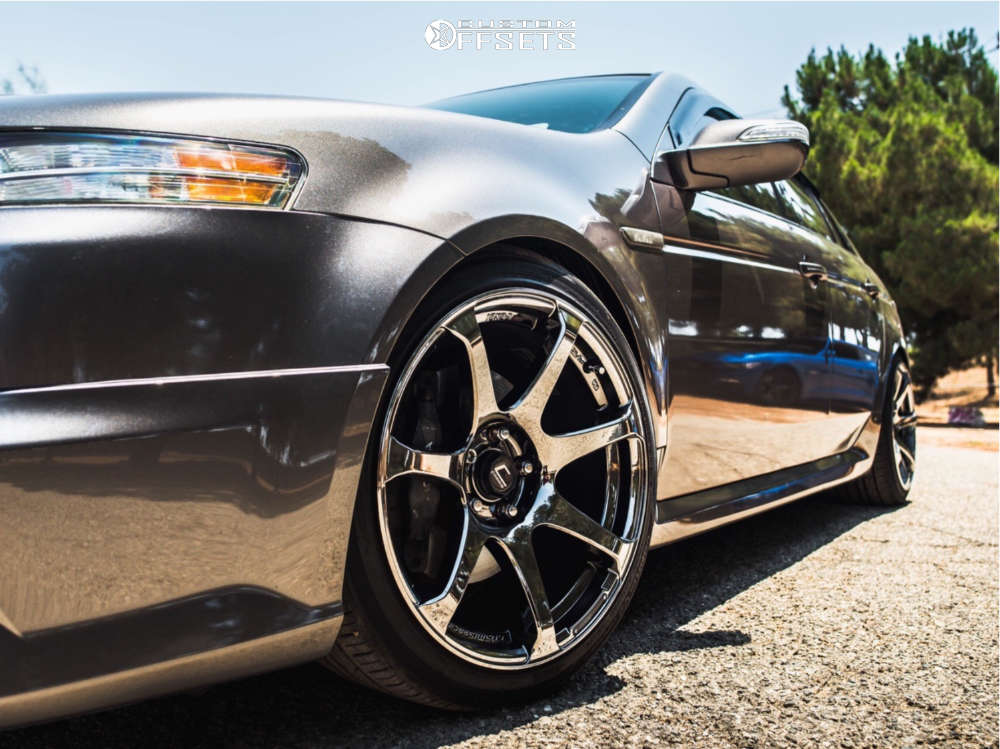 2008 Acura TL with 18x9 25 Cosmis Racing Mr7 and 225/40R18 Hankook ...