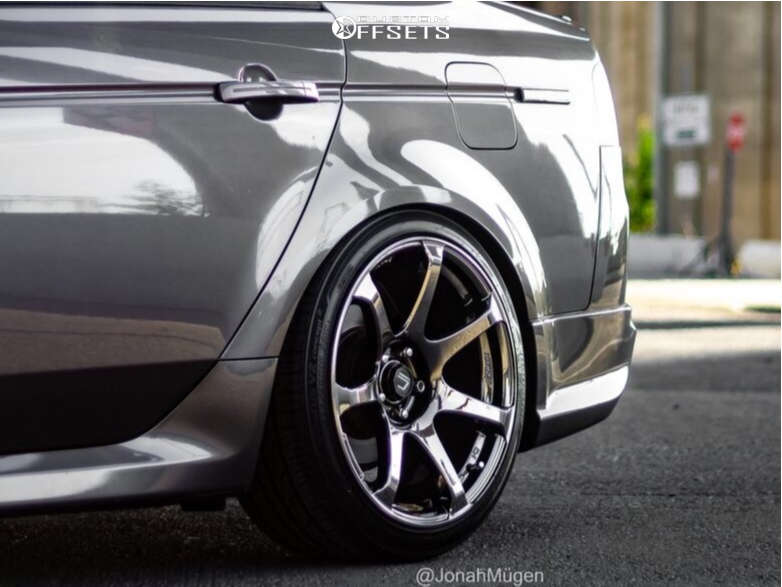 2008 Acura TL with 18x9 25 Cosmis Racing Mr7 and 225/40R18 Hankook ...