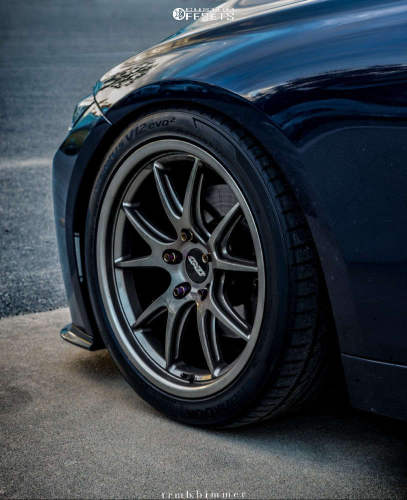2013 BMW 328i with 18x9 30 Apex FL-5 and 245/40R18 Hankook Ventus V12 ...