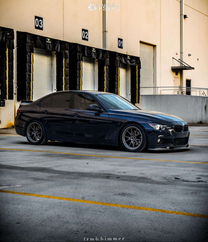 2013 BMW 328i with 18x9 30 Apex FL-5 and 245/40R18 Hankook Ventus V12 ...