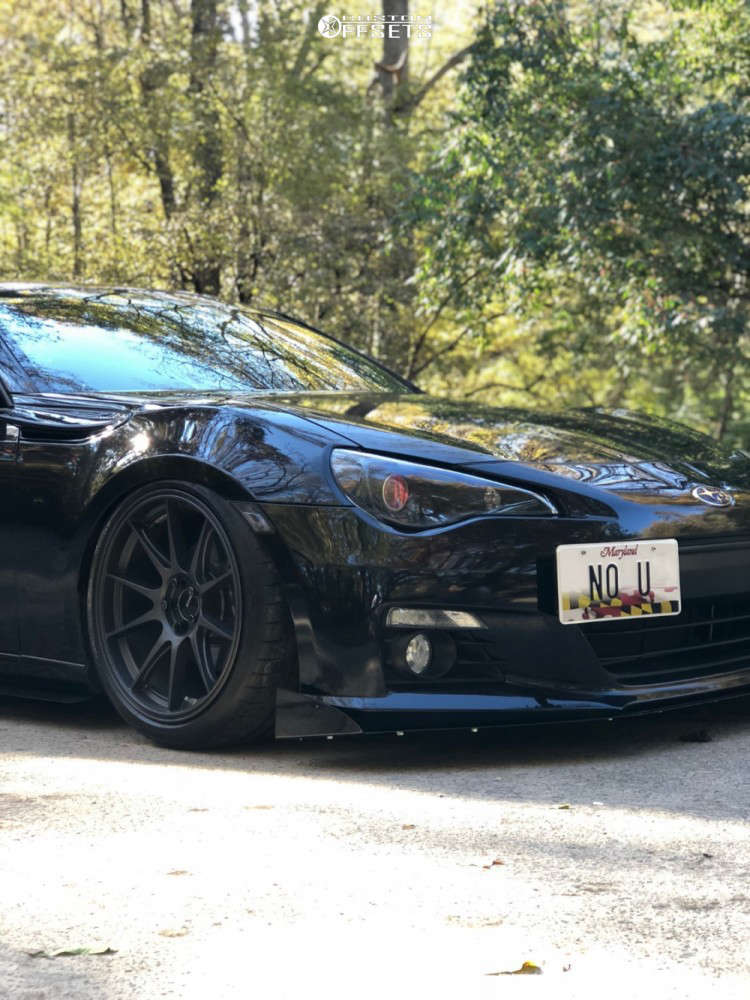 2014 Subaru BRZ with 18x9.5 38 Ambit RS18 and 245/45R18 Michelin Pilot ...