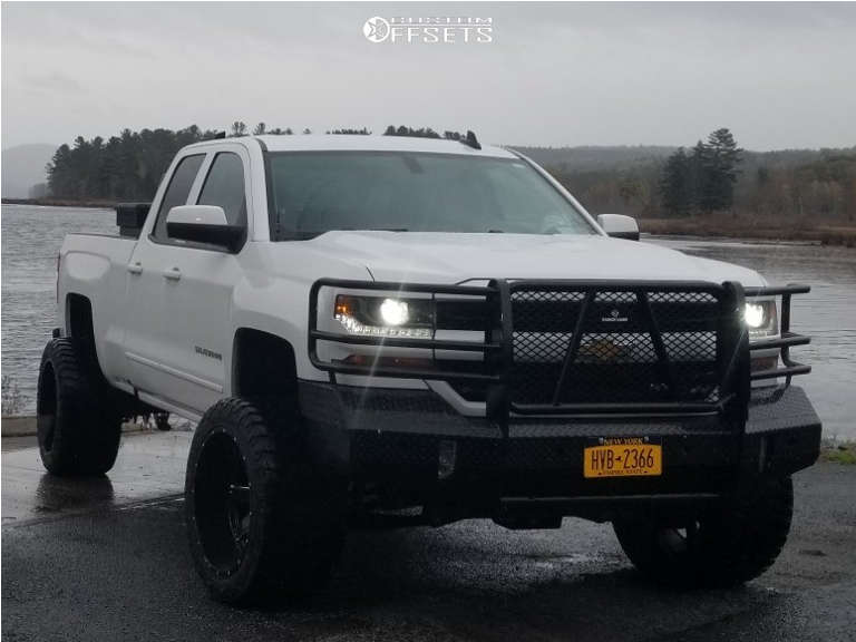2017 Chevrolet Silverado 1500 with 22x14 -76 Hostile Alpha and 355/40R22 Nitto Trail Grappler ...