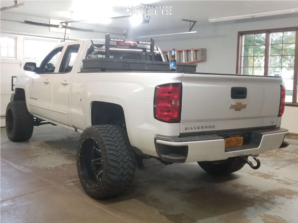 2017 Chevrolet Silverado 1500 with 22x14 -76 Hostile Alpha and 355/40R22 Nitto Trail Grappler ...
