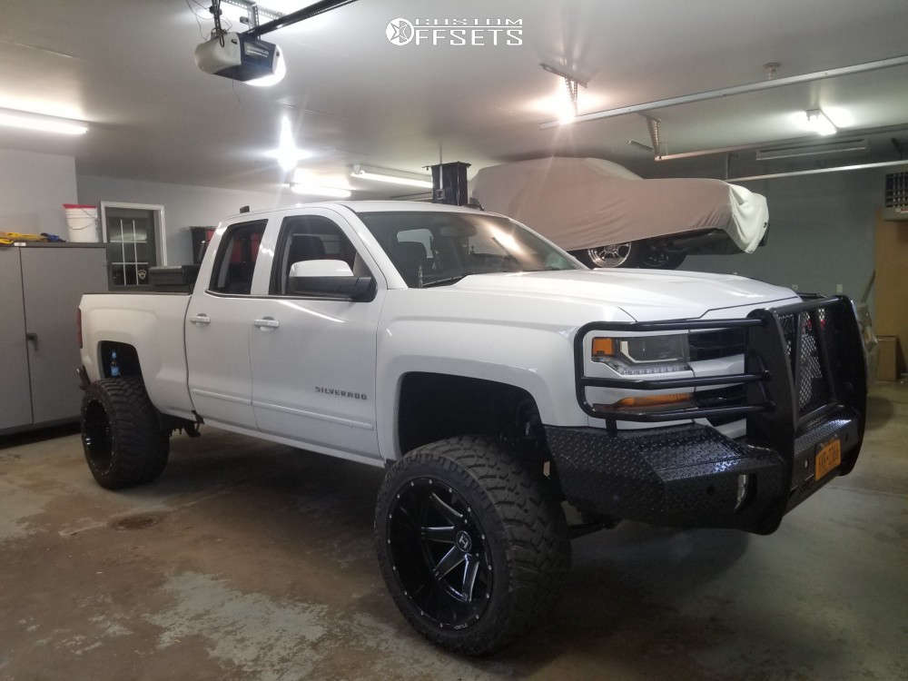 2017 Chevrolet Silverado 1500 with 22x14 -76 Hostile Alpha and 355/40R22 Nitto Trail Grappler ...