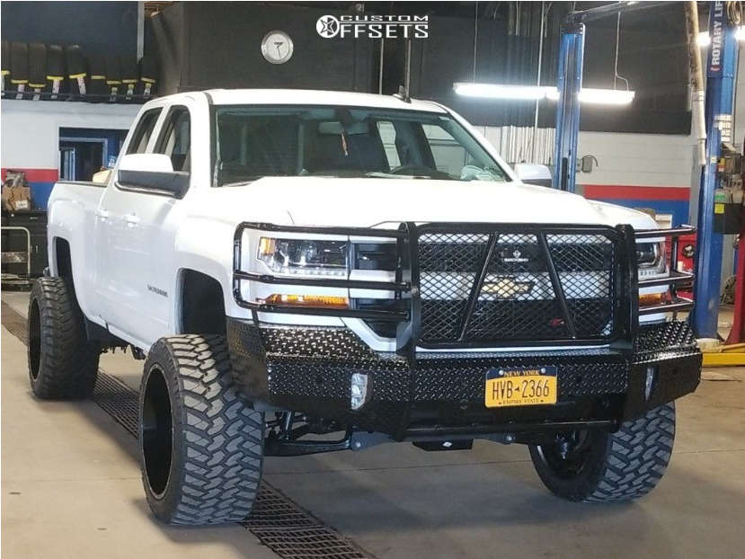 2017 Chevrolet Silverado 1500 with 22x14 -76 Hostile Alpha and 355/40R22 Nitto Trail Grappler ...