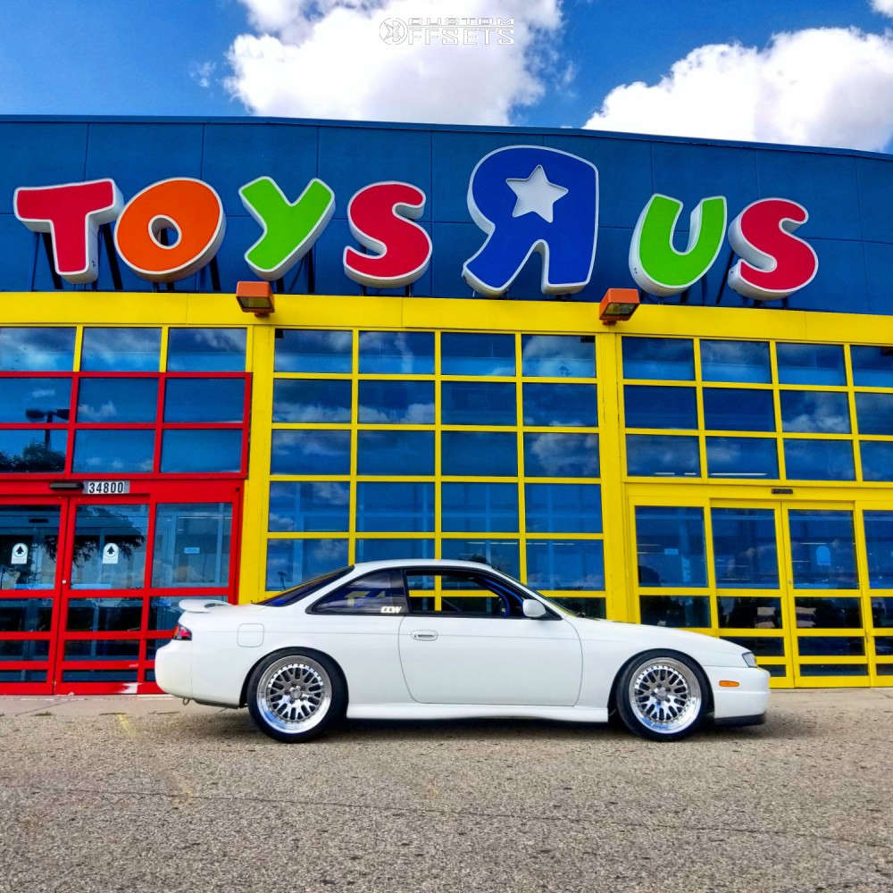 1998 Nissan 240SX with 18x9.5 10 CCW Classic and 245/35R18 Federal 595 ...