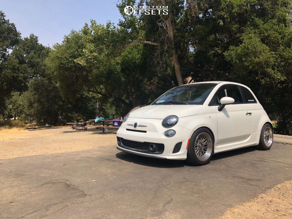 2013 Fiat 500 with 16x8 25 AVID1 AV12 and 205/45R16 Yokohama S Drive ...