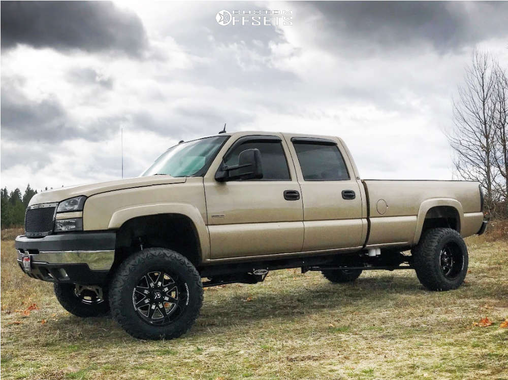 2005 Chevrolet Silverado 2500 HD with 20x12 -44 Dropstars 655bm and 35/ ...