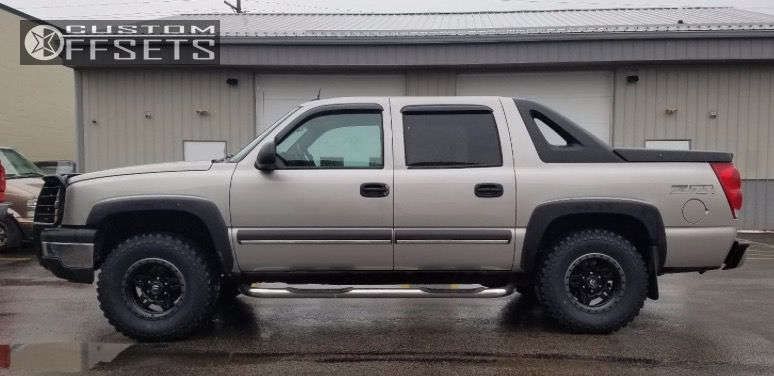2003 Chevrolet Avalanche with 17x8.5 0 Fuel Anza and 285/70R17 ...