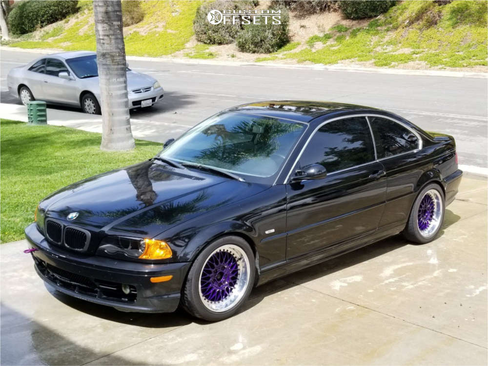 2001 BMW 325Ci with 17x8 20 BBS Rc090 and 205/40R17 Dunlop Sp Sport 01 ...